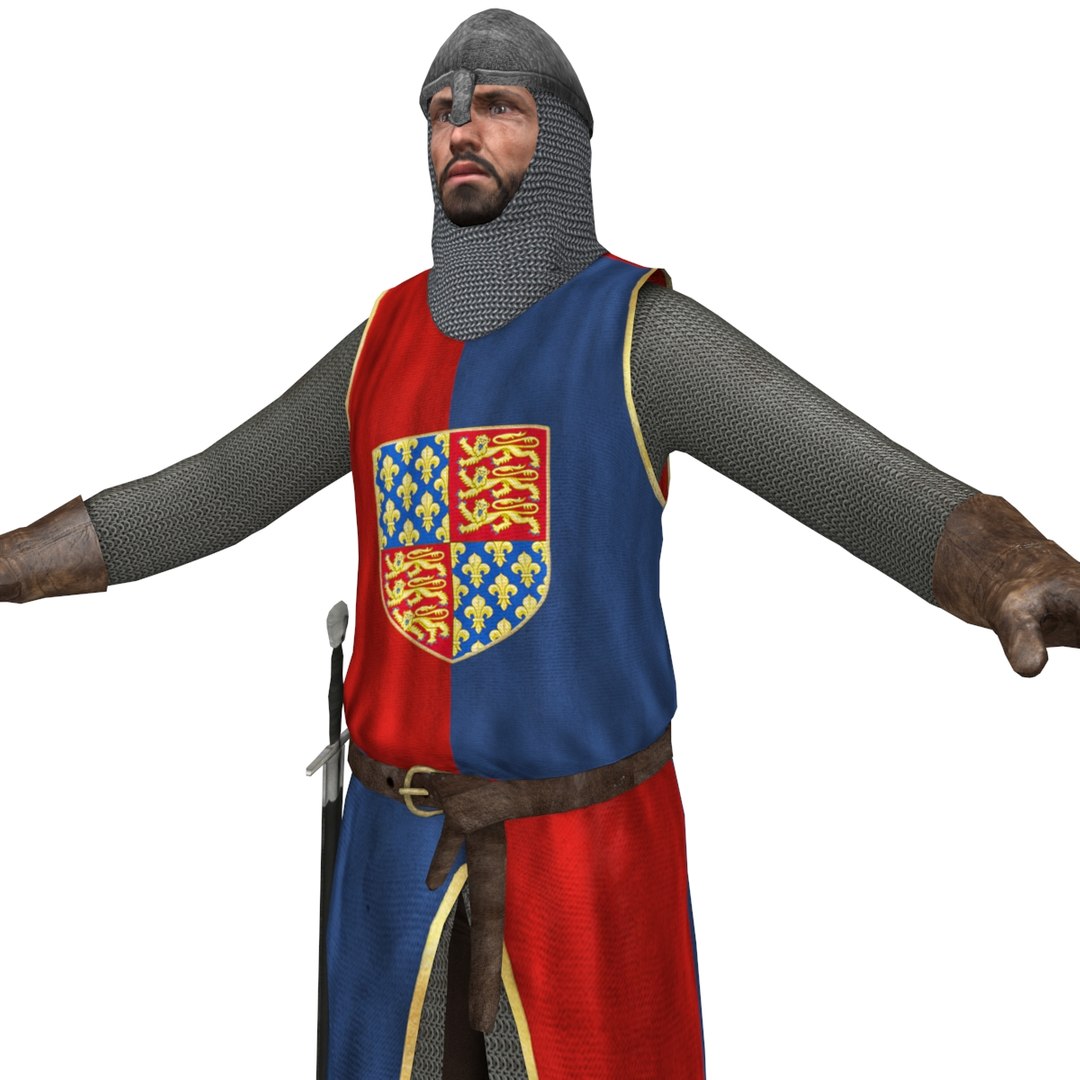 3d model medieval knight