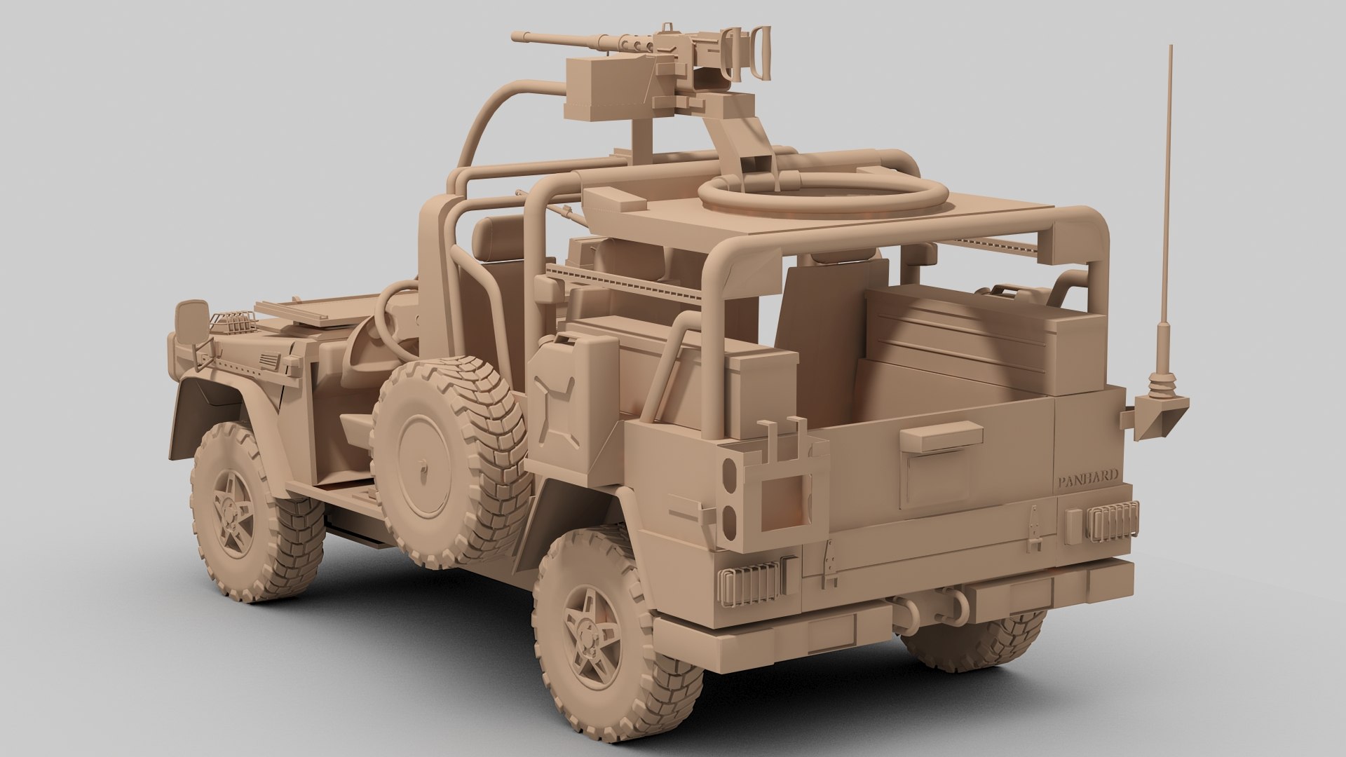 Panhard 4x4 Vps Military Vehicle 3d Model