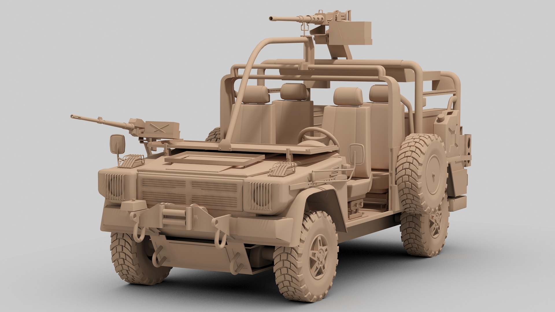 Panhard 4x4 Vps Military Vehicle 3d Model
