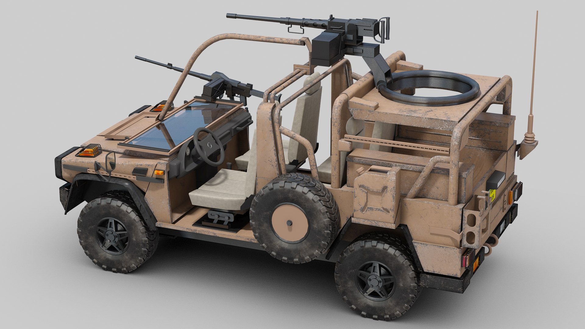 Panhard 4x4 Vps Military Vehicle 3d Model