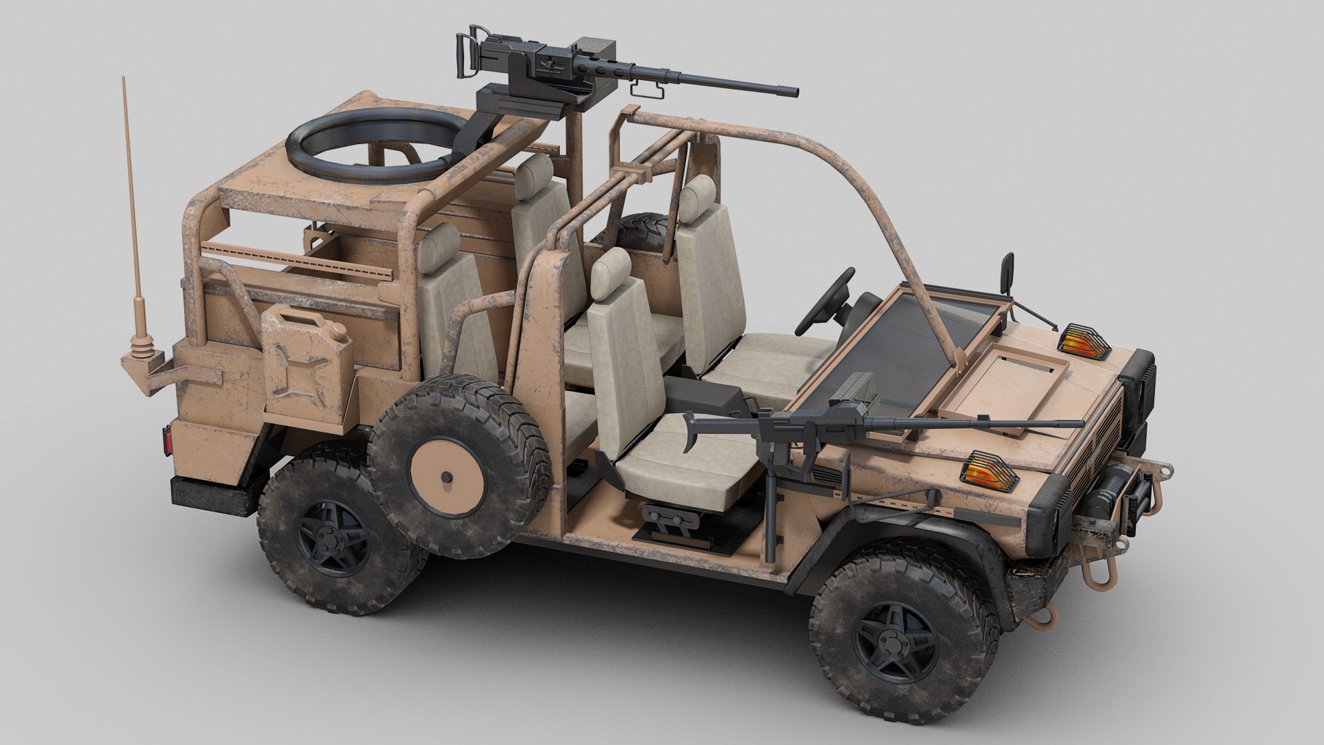 Panhard 4x4 Vps Military Vehicle 3d Model