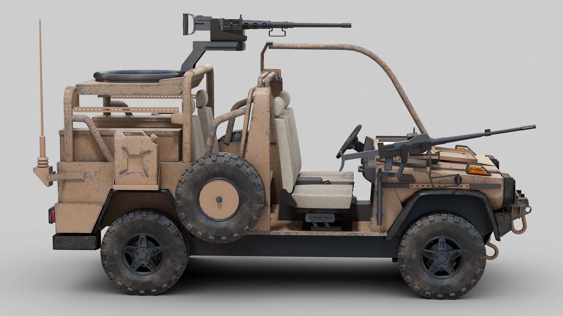 Panhard 4x4 Vps Military Vehicle 3d Model