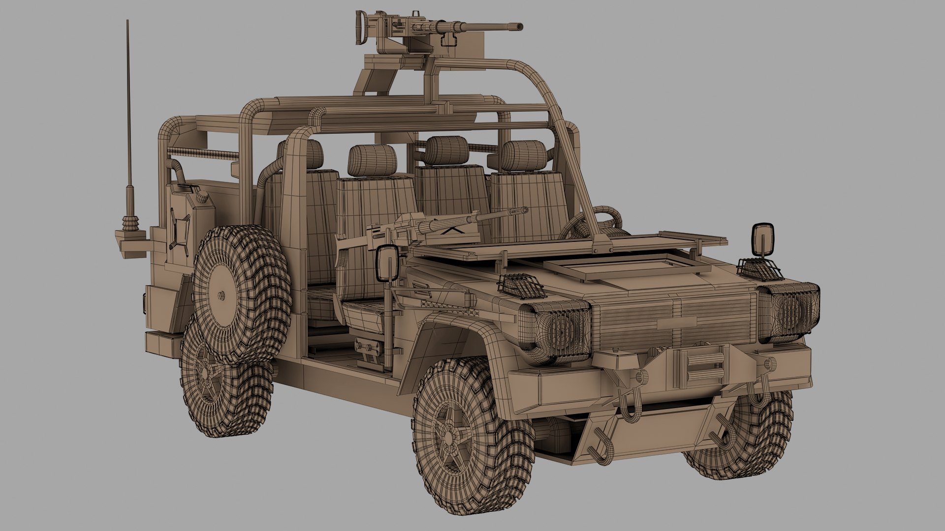 Panhard 4x4 Vps Military Vehicle 3d Model