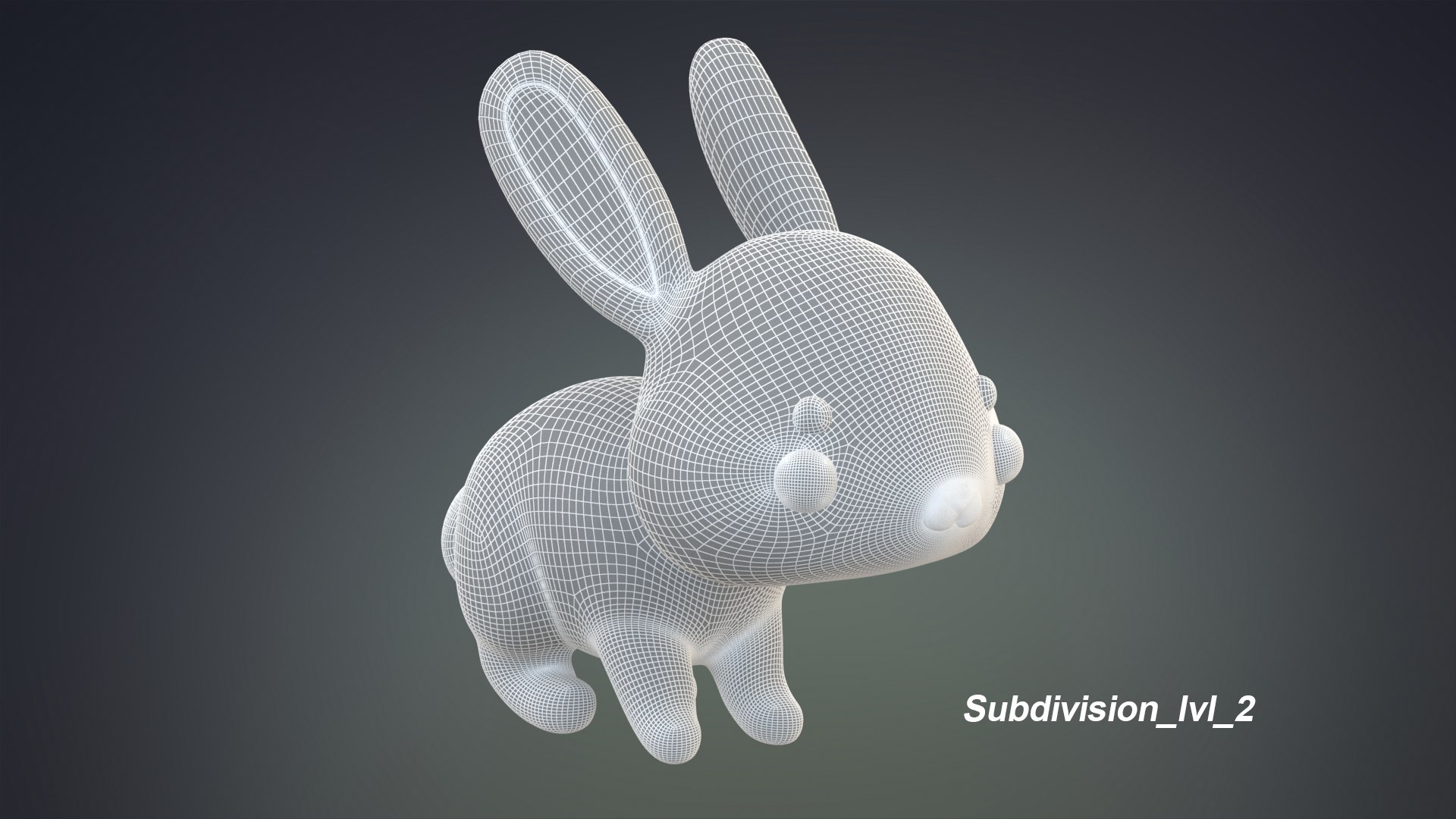 Cute cartoon bunny 2 3D model - TurboSquid 1429889