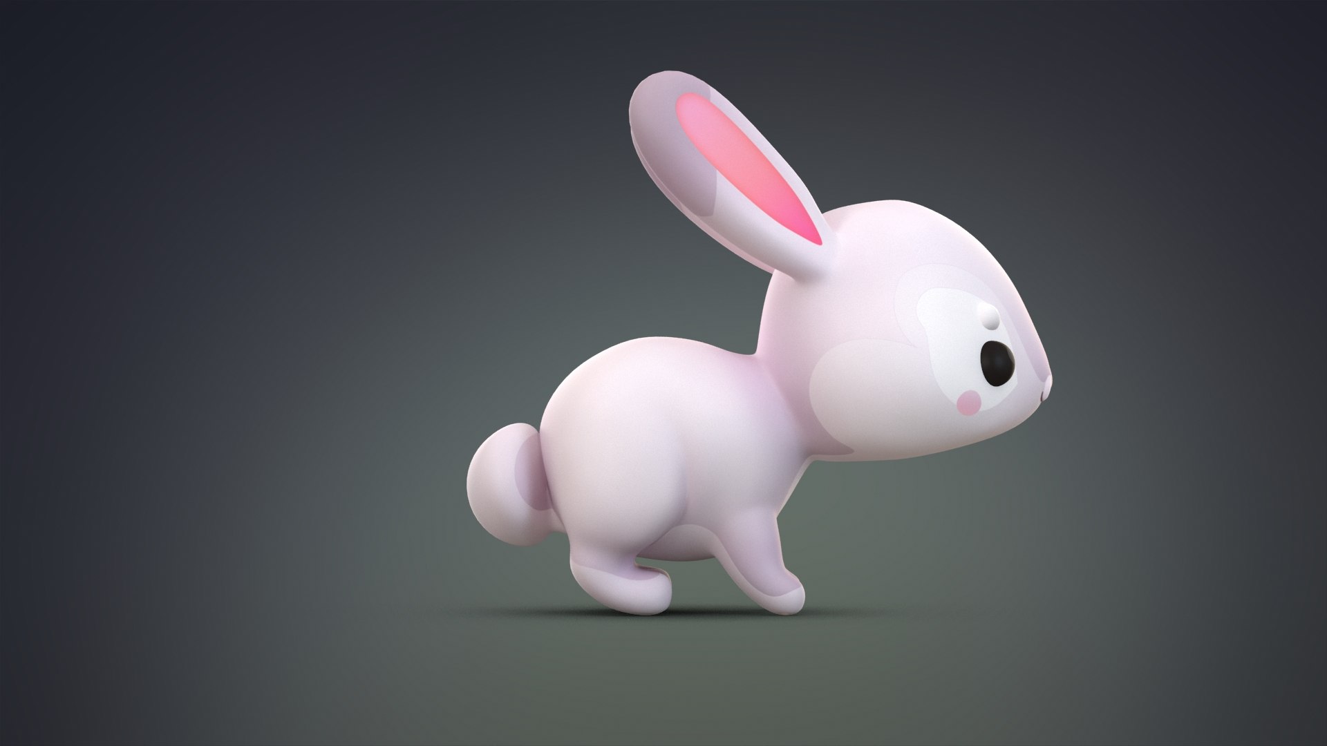 Cute cartoon bunny 2 3D model - TurboSquid 1429889