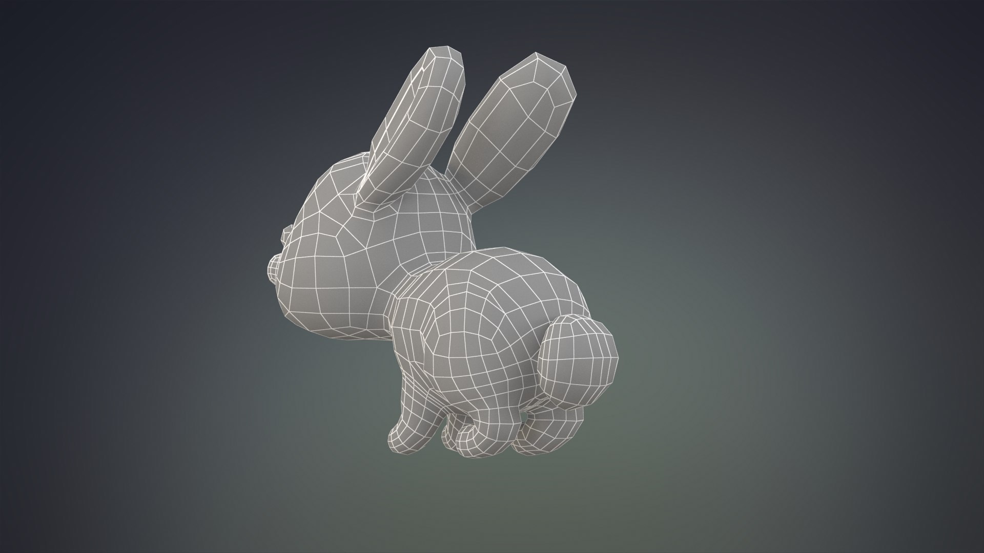 Cute cartoon bunny 2 3D model - TurboSquid 1429889