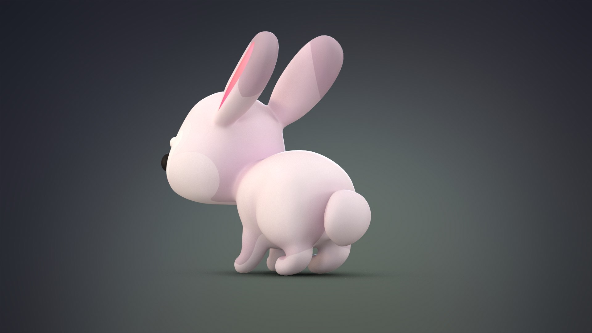 Cute cartoon bunny 2 3D model - TurboSquid 1429889