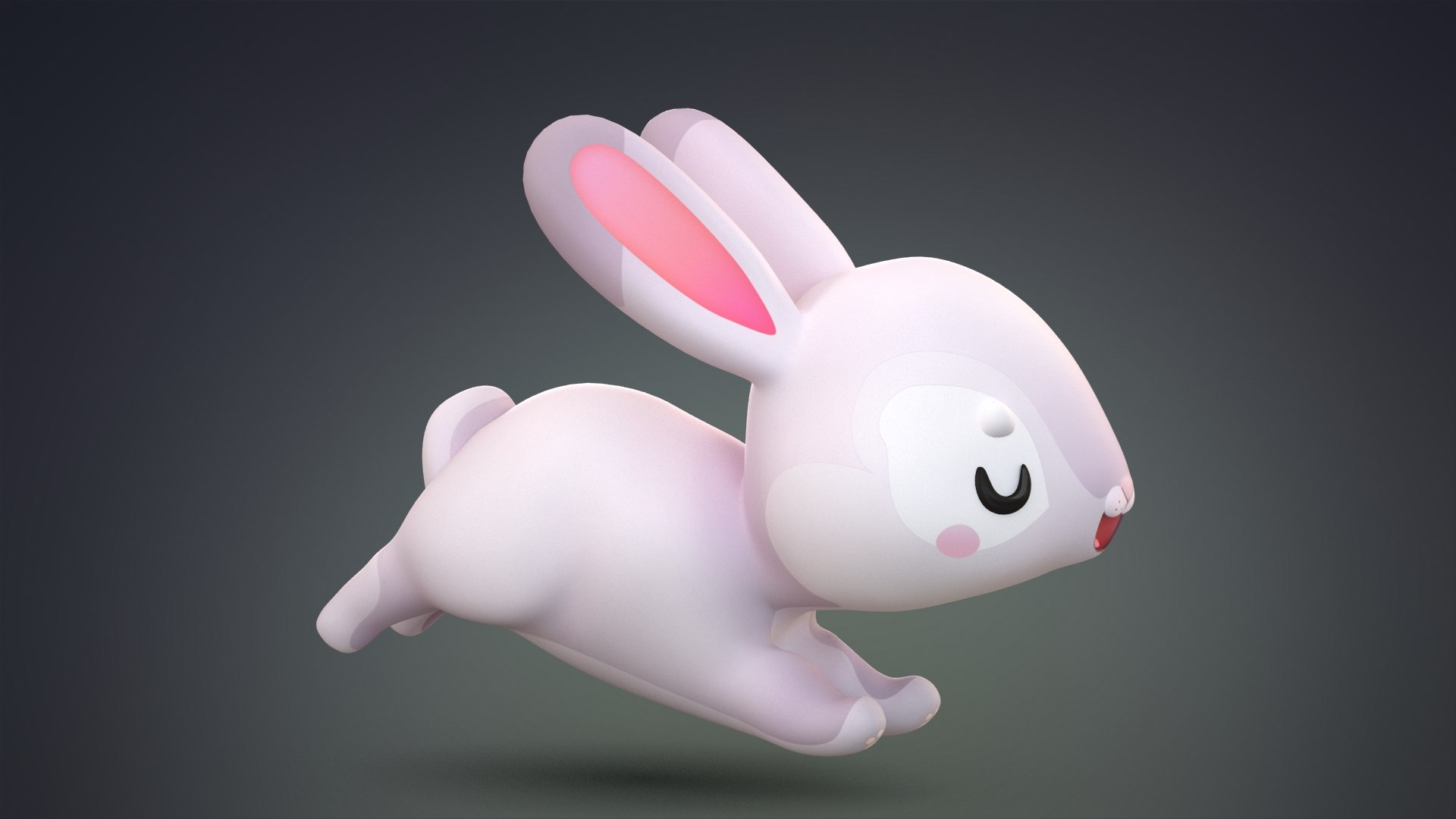 Cute Cartoon Bunny 2 3D Model - TurboSquid 1429889