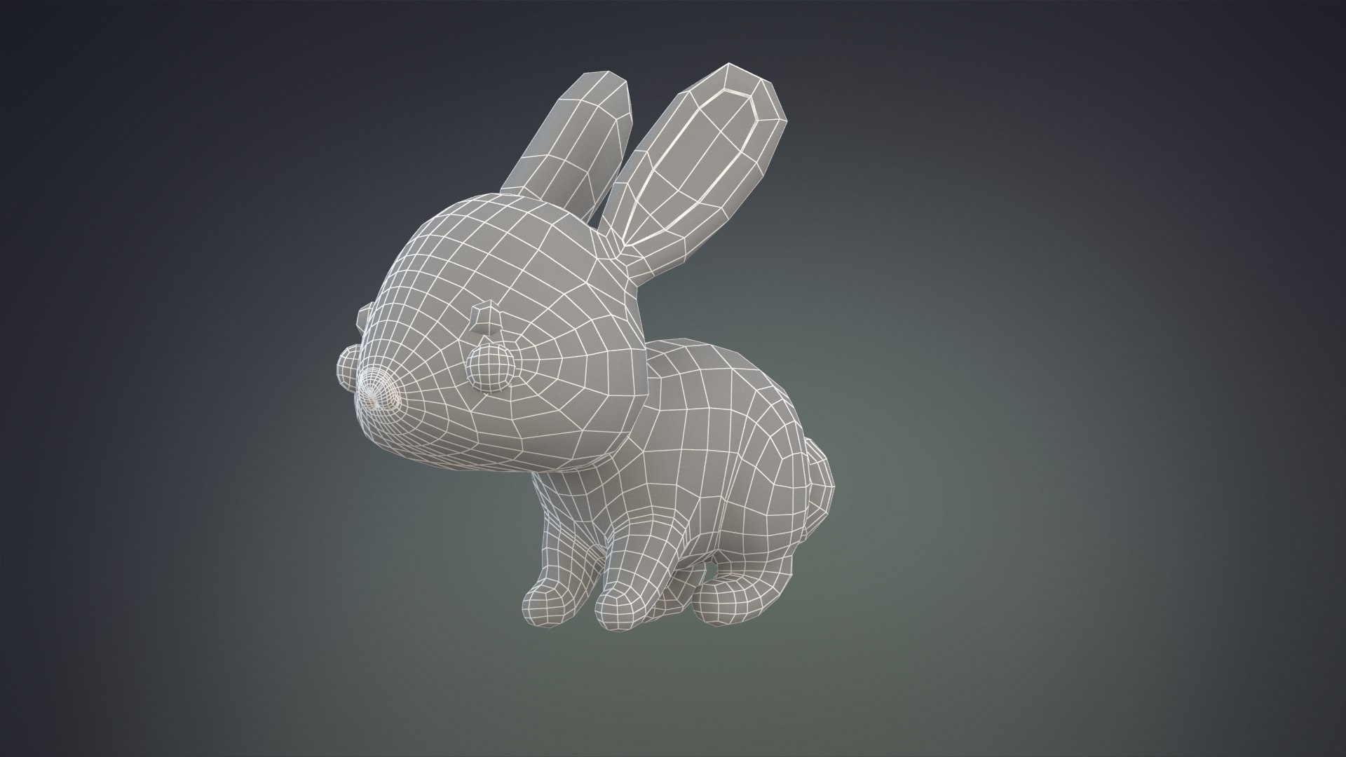 Cute cartoon bunny 2 3D model - TurboSquid 1429889