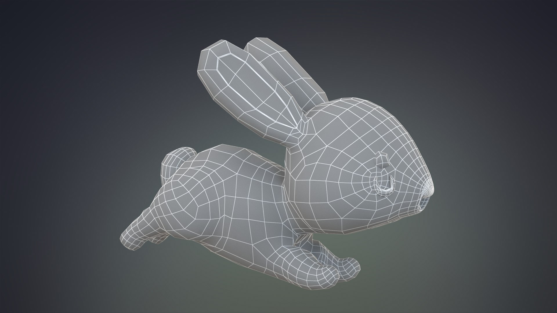 Cute cartoon bunny 2 3D model - TurboSquid 1429889