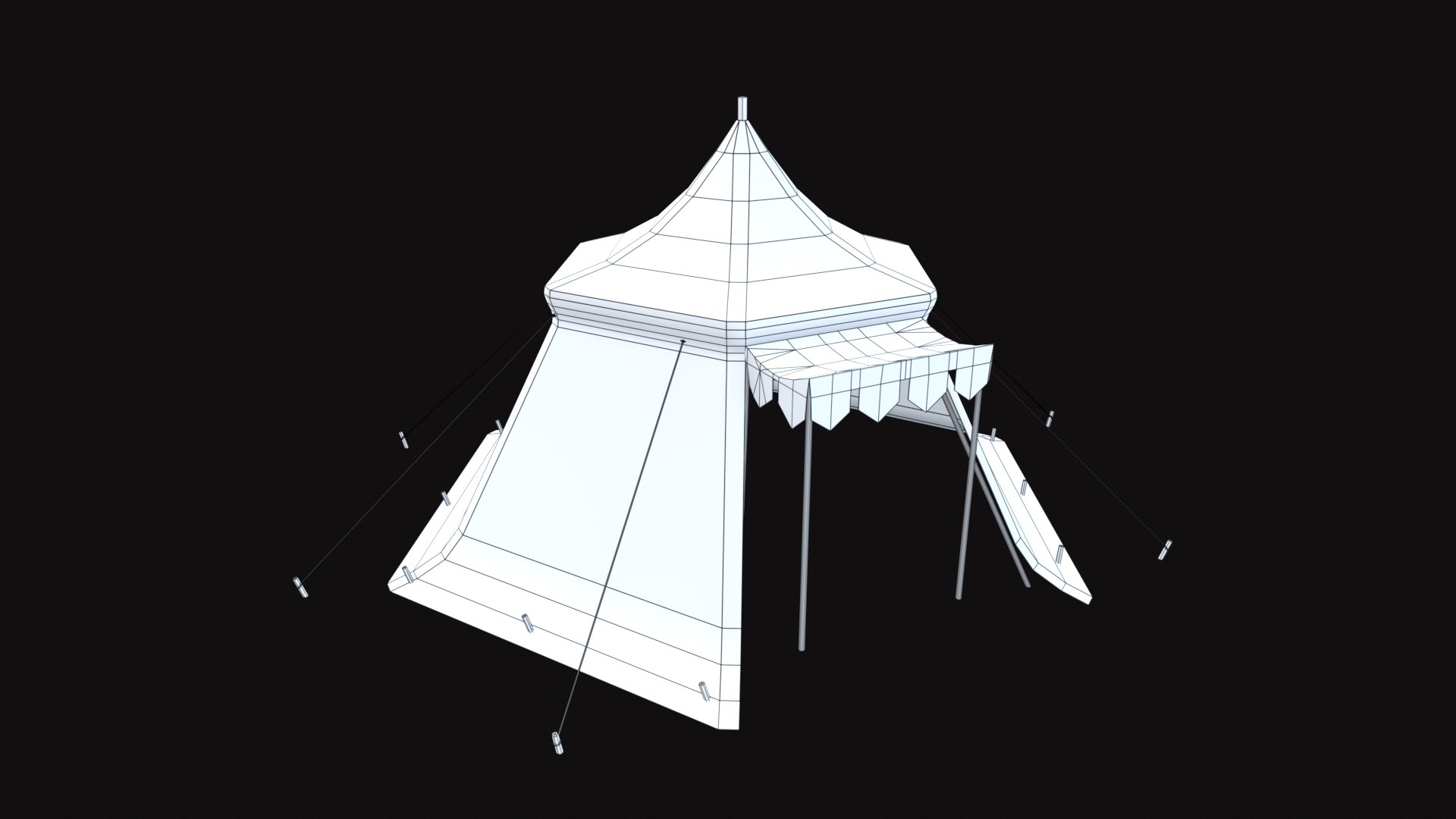 3D Medieval Tent 05 Model - TurboSquid 2318733