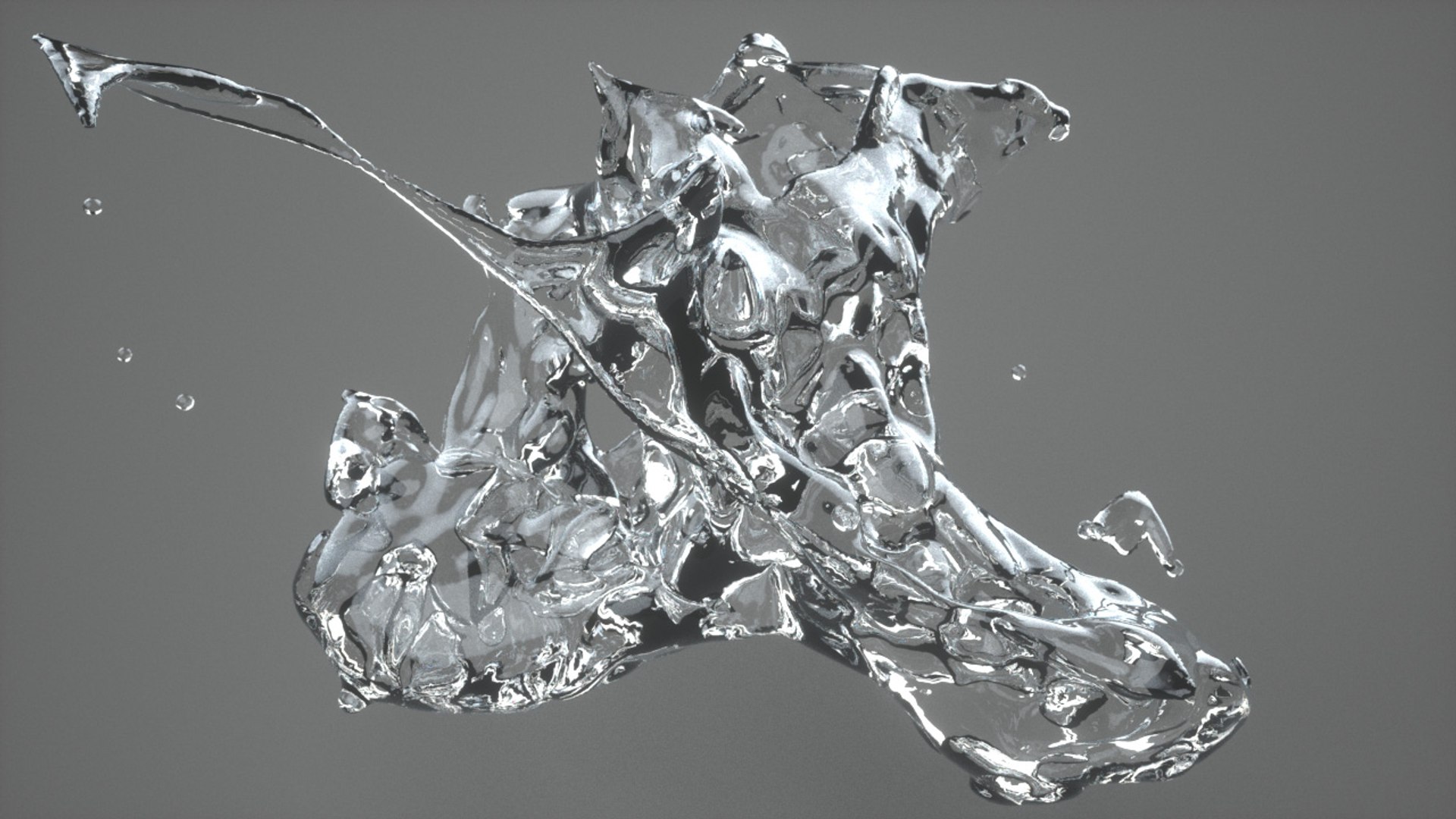 3d Obj Liquid Splash