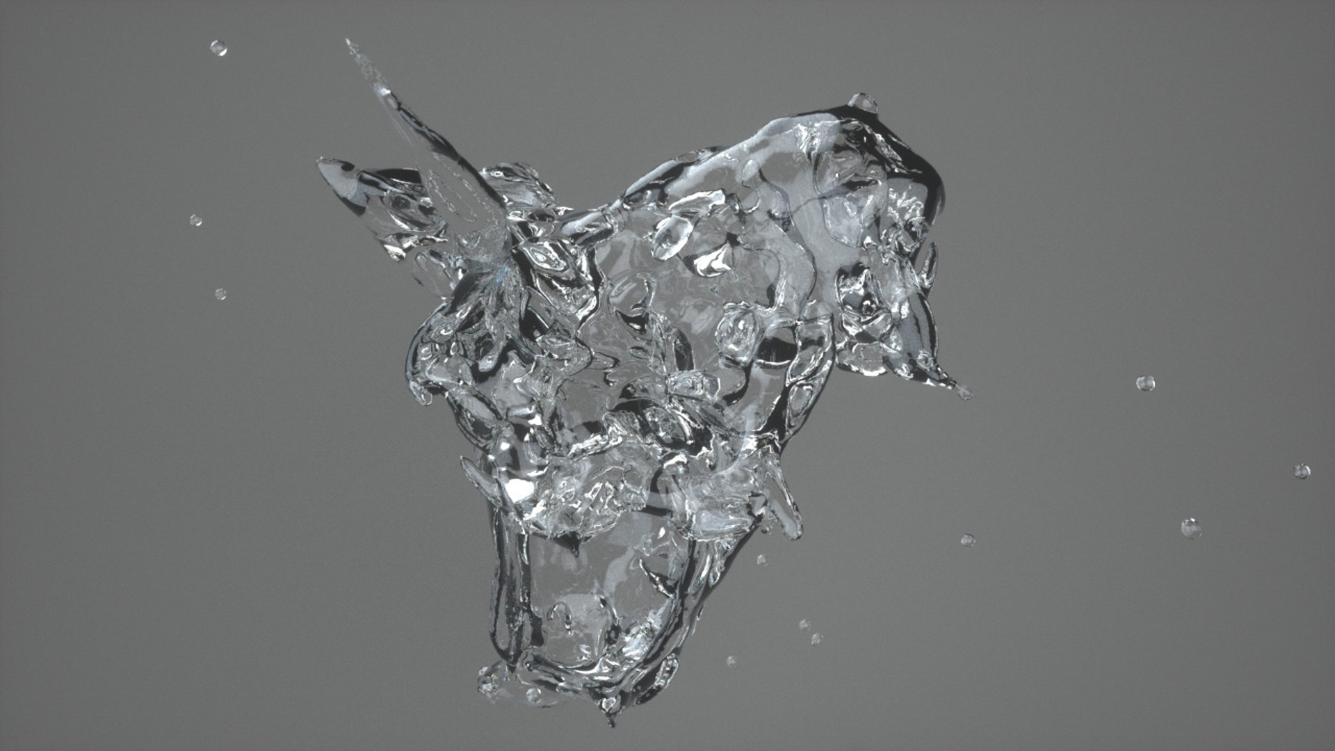 3d Obj Liquid Splash