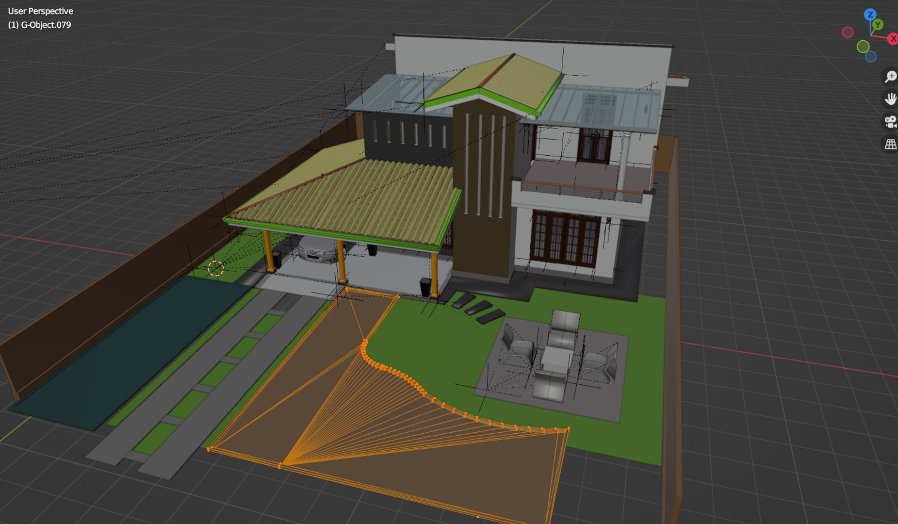 3D Double storey house 001 model - TurboSquid 2113003