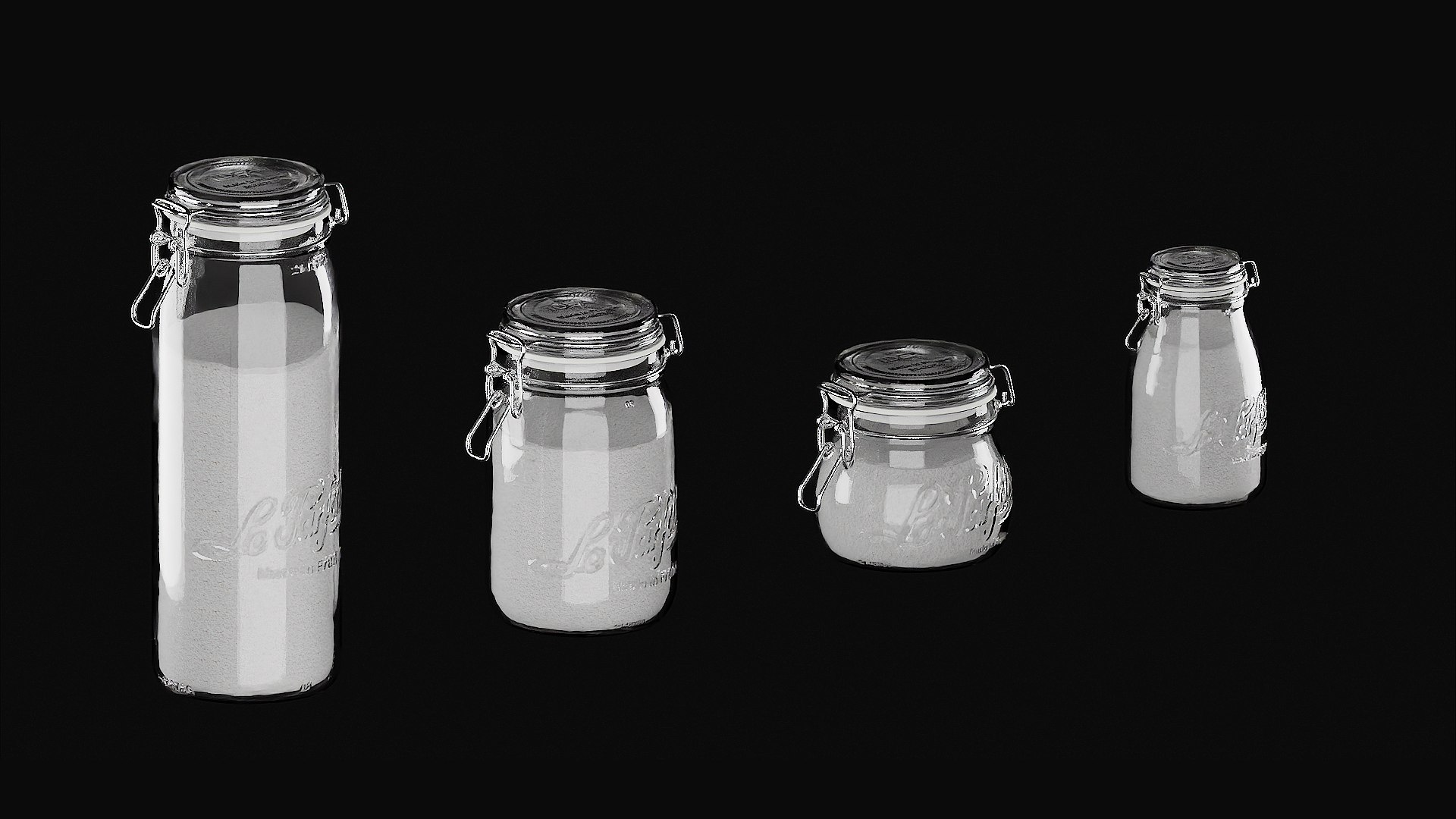 3D model Glass Jar Food Collection - TurboSquid 2139518