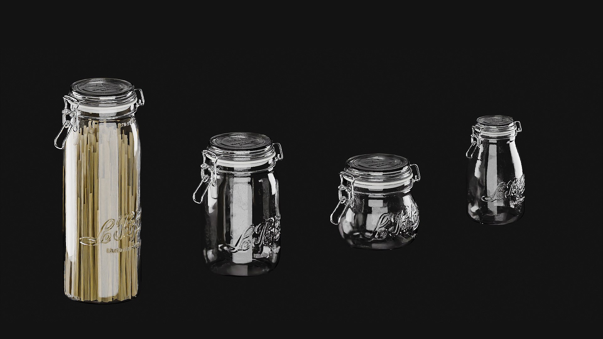 3D model Glass Jar Food Collection - TurboSquid 2139518