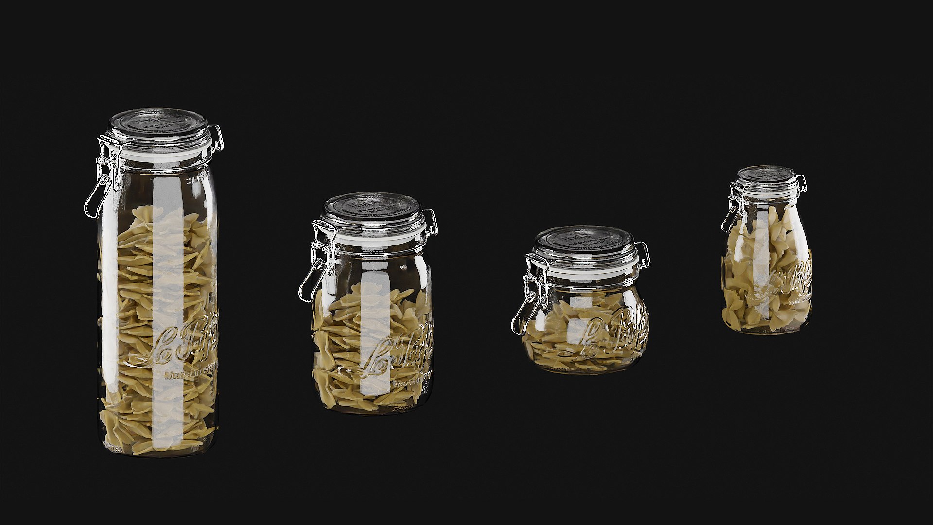 3D model Glass Jar Food Collection - TurboSquid 2139518