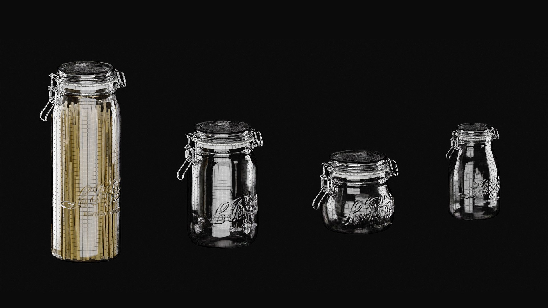 3D model Glass Jar Food Collection - TurboSquid 2139518