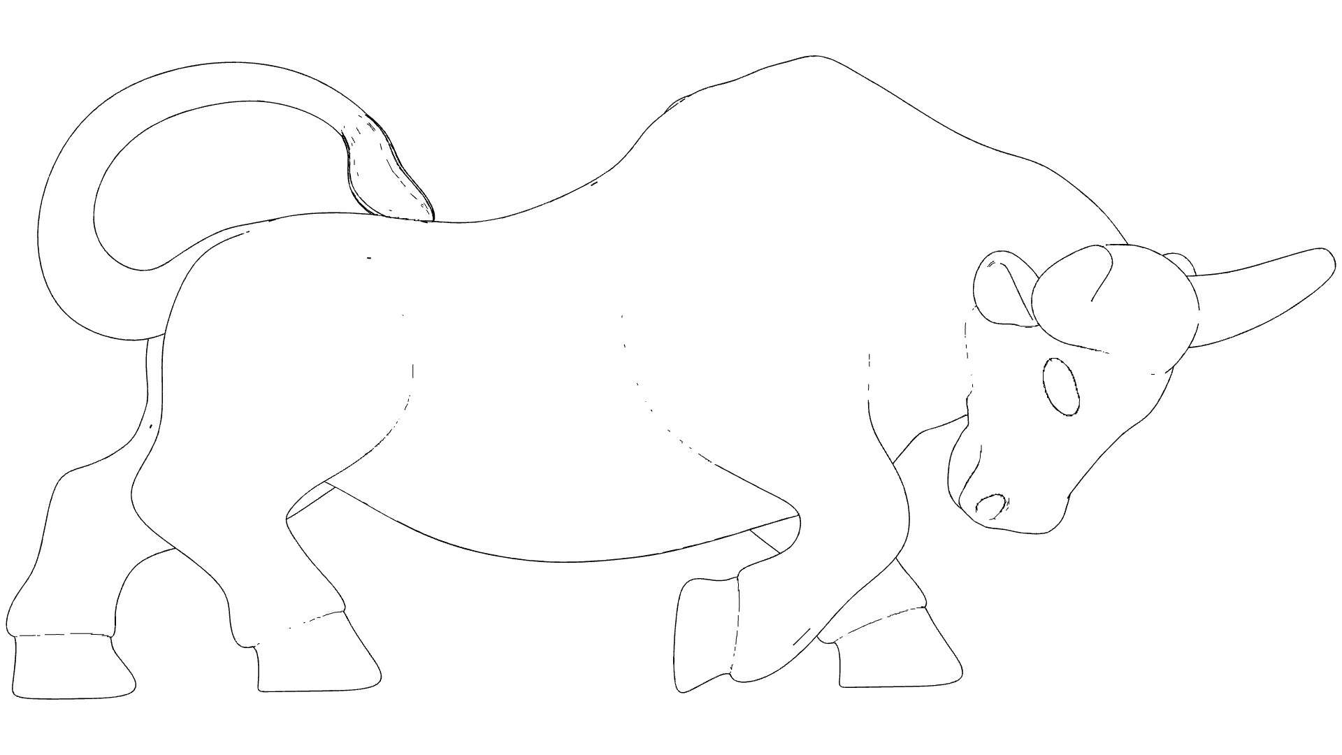 Bull body model - TurboSquid 1983080