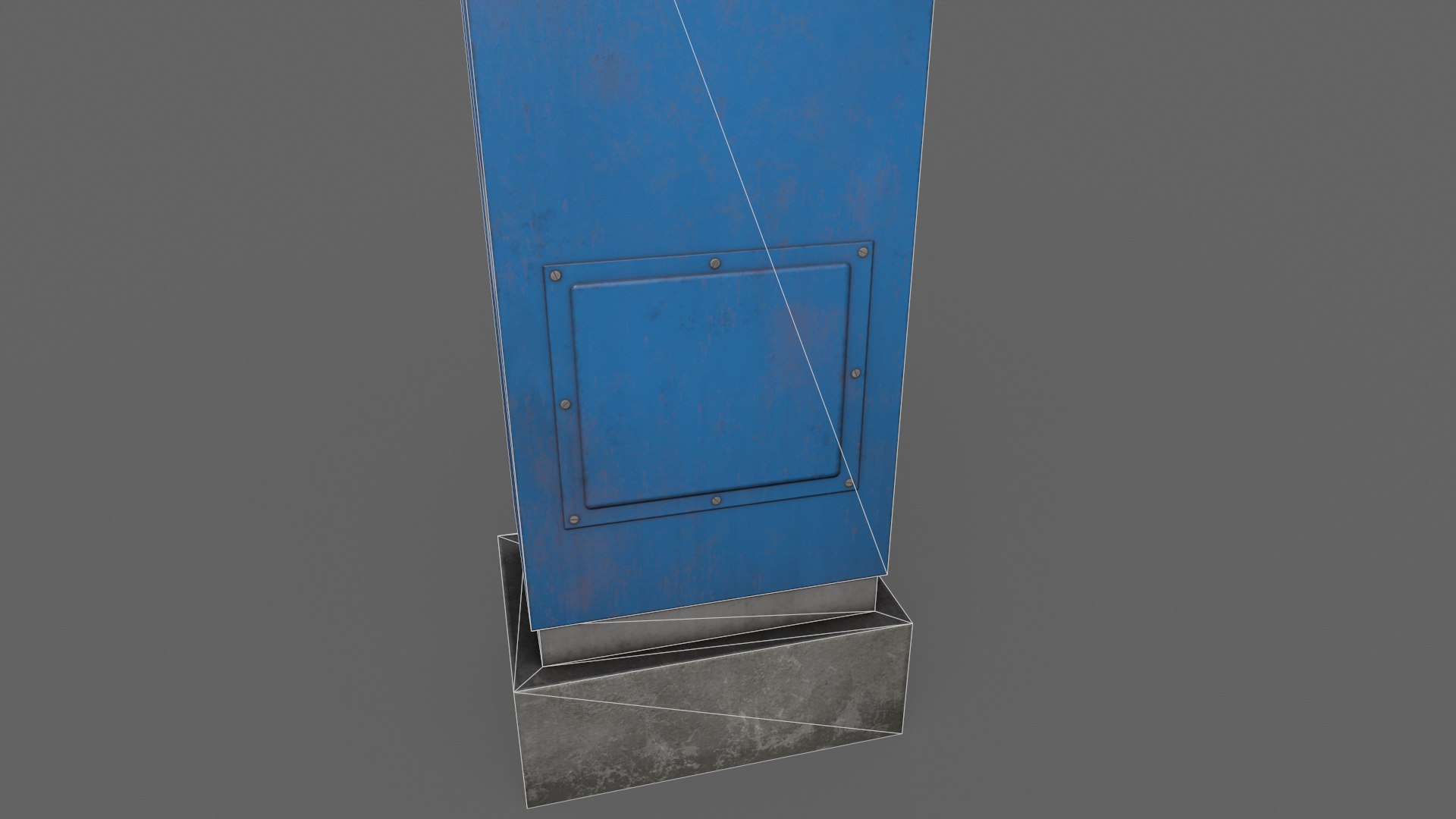 3D PBR Electric Box Blue V2 - TurboSquid 1767651