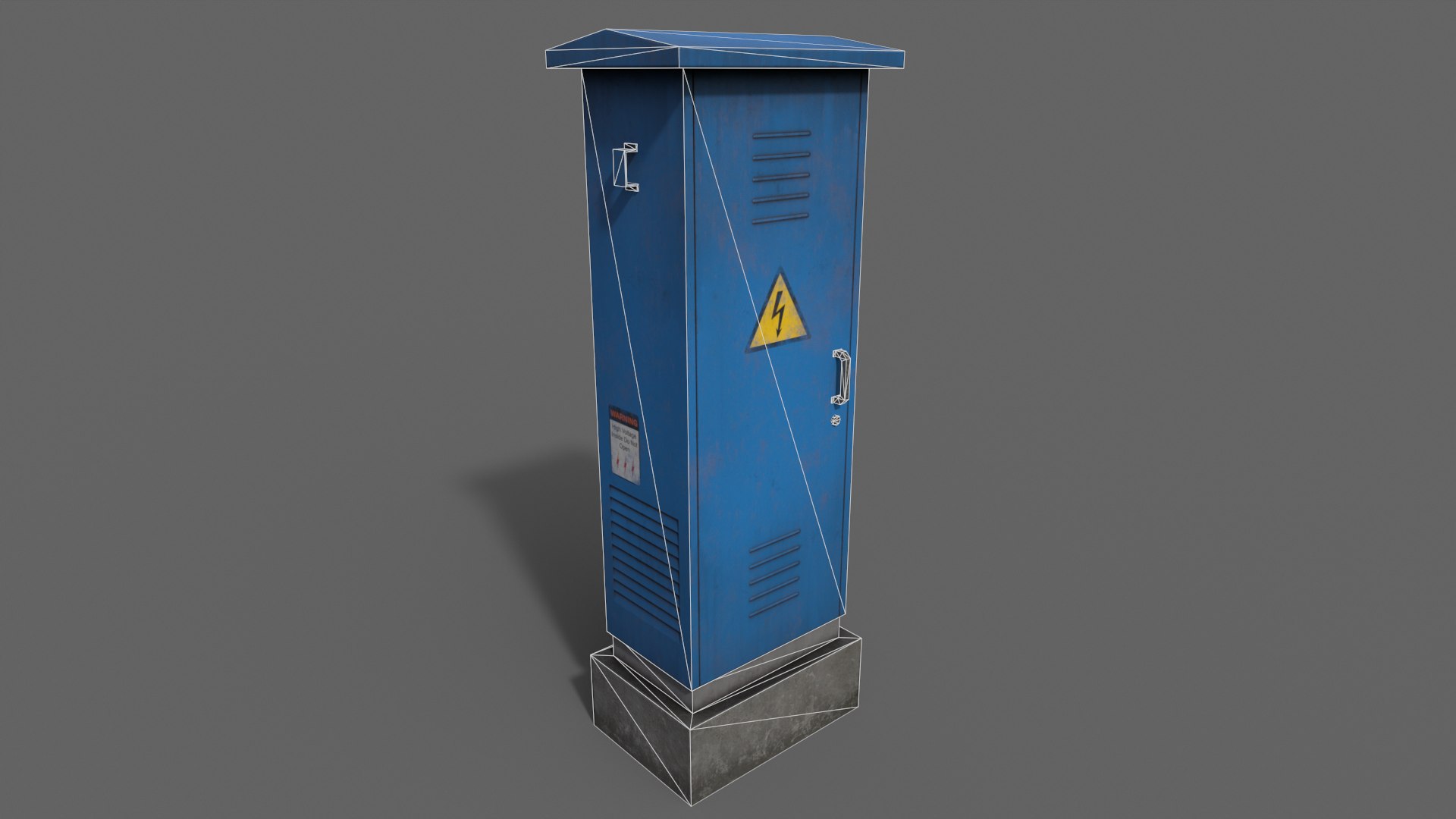 3D PBR Electric Box Blue V2 - TurboSquid 1767651