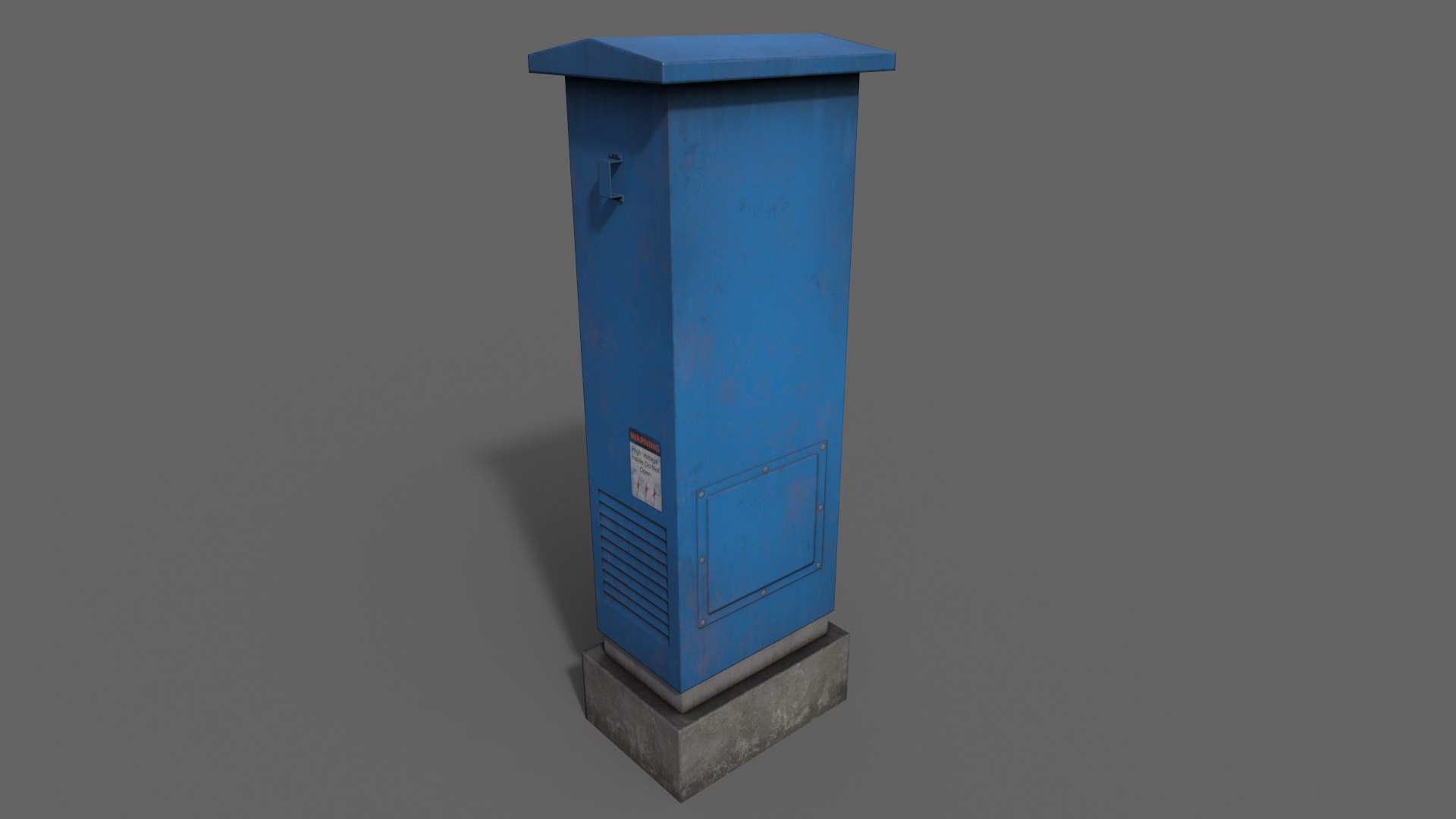 3D PBR Electric Box Blue V2 - TurboSquid 1767651