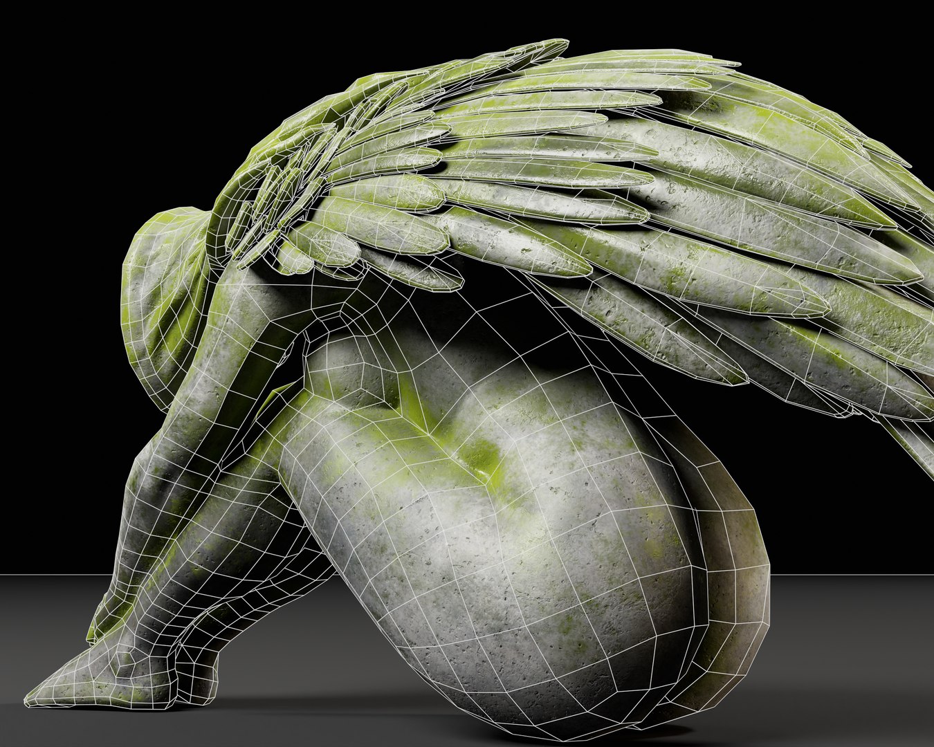 3D Angel Goddess Statue Model - TurboSquid 2355068