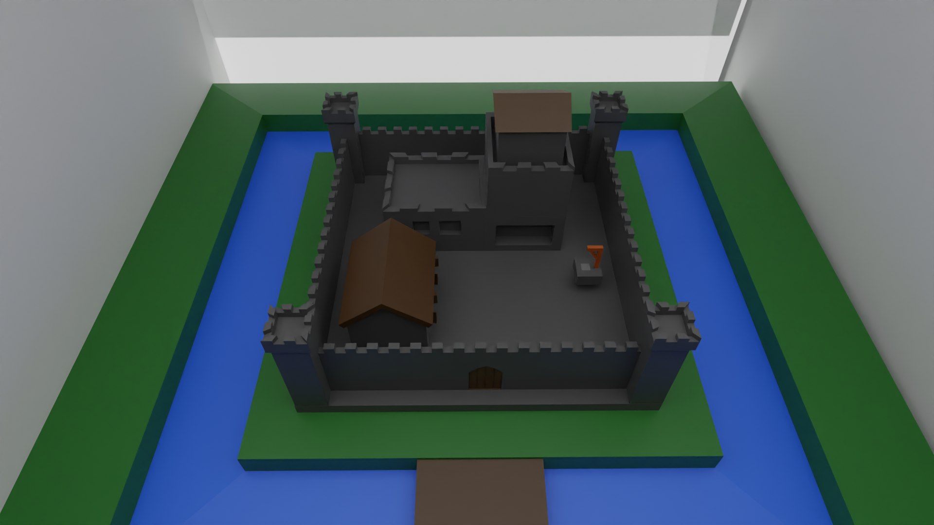 3D Low Poly Castle - TurboSquid 2352187