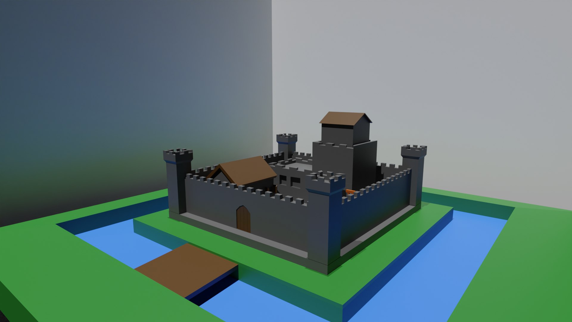 3D Low Poly Castle - TurboSquid 2352187