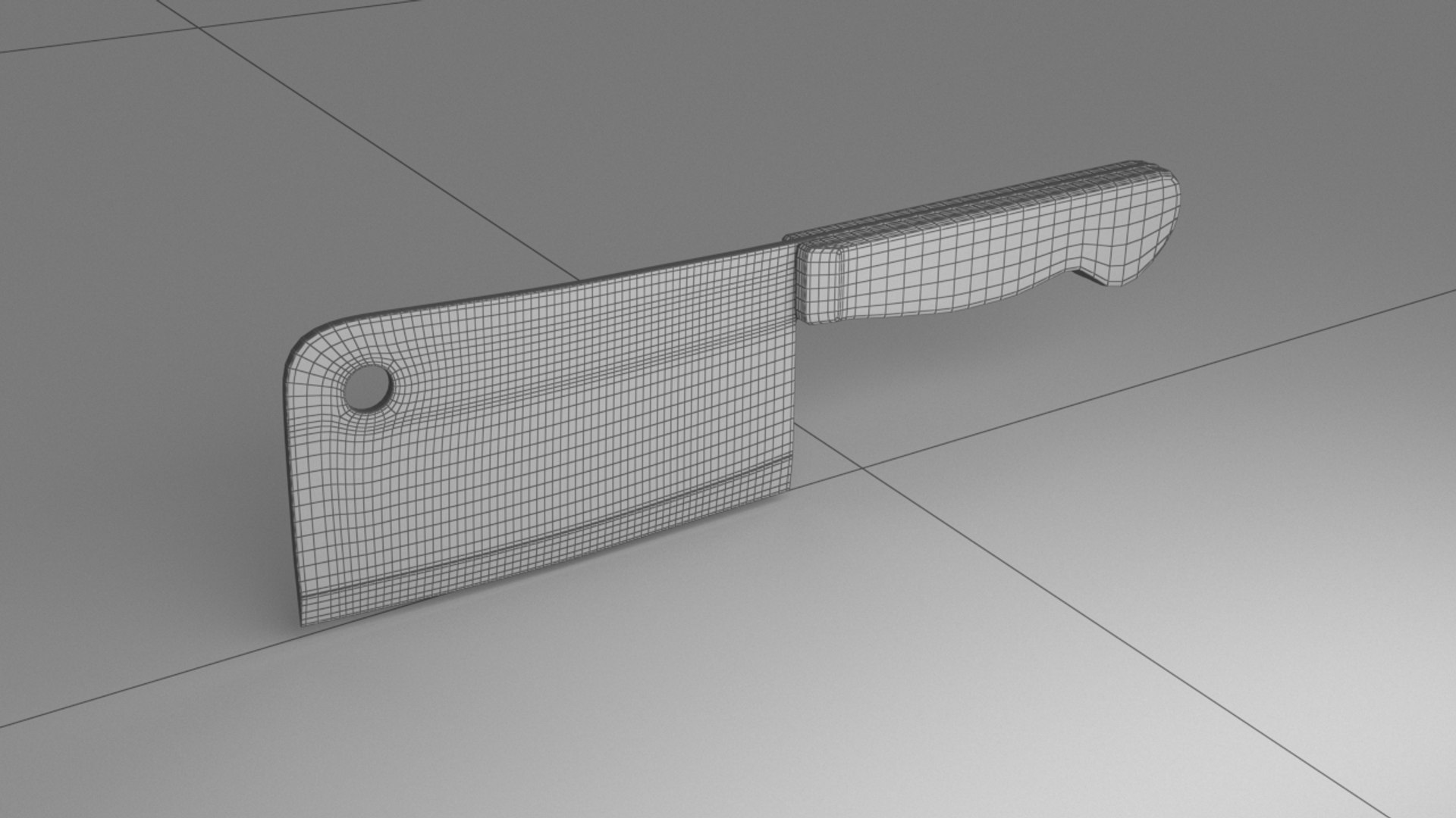 3D cleaver knife - TurboSquid 1519957