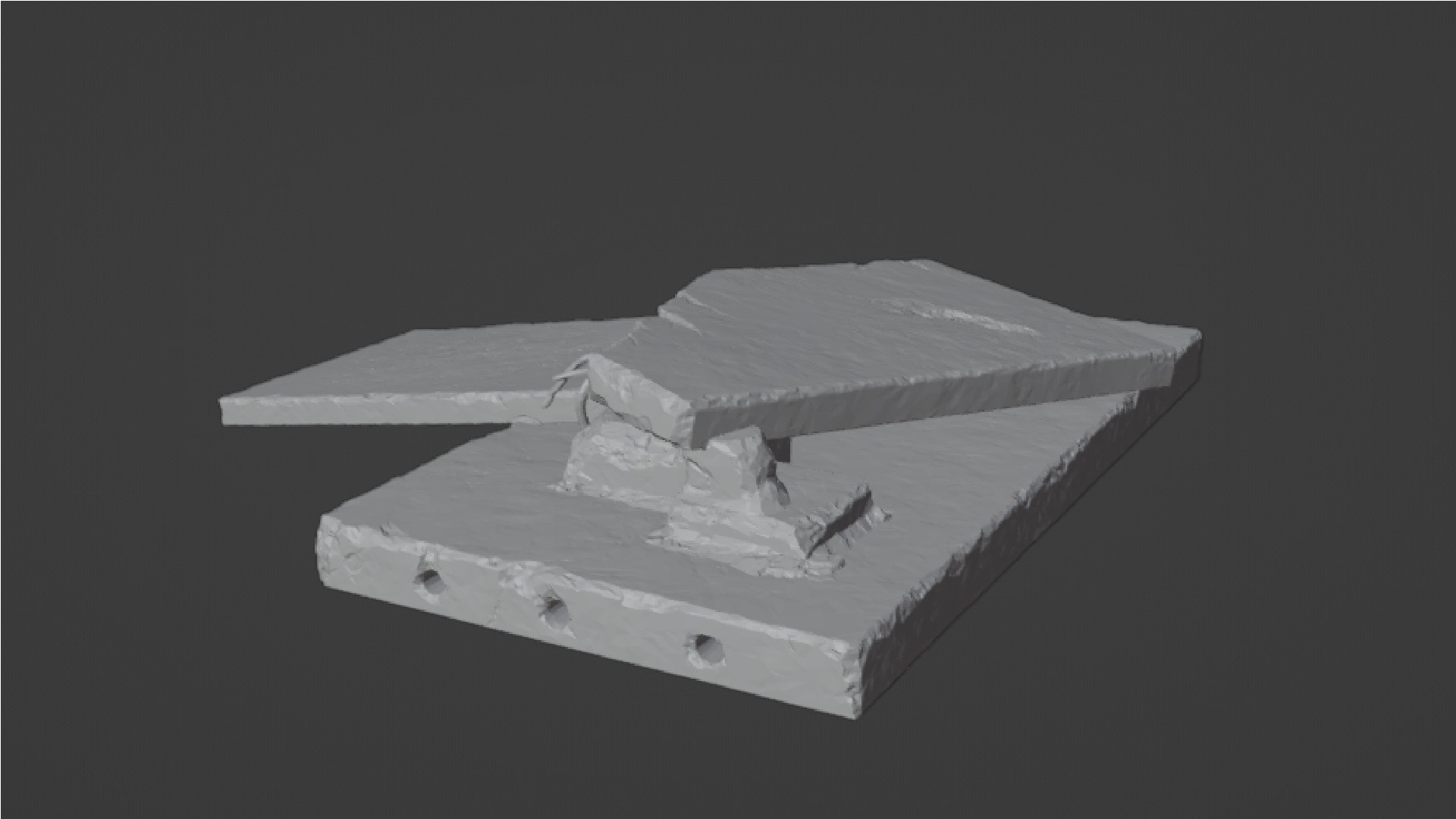 3D Destroyed Concrete Slab Model - TurboSquid 2253724