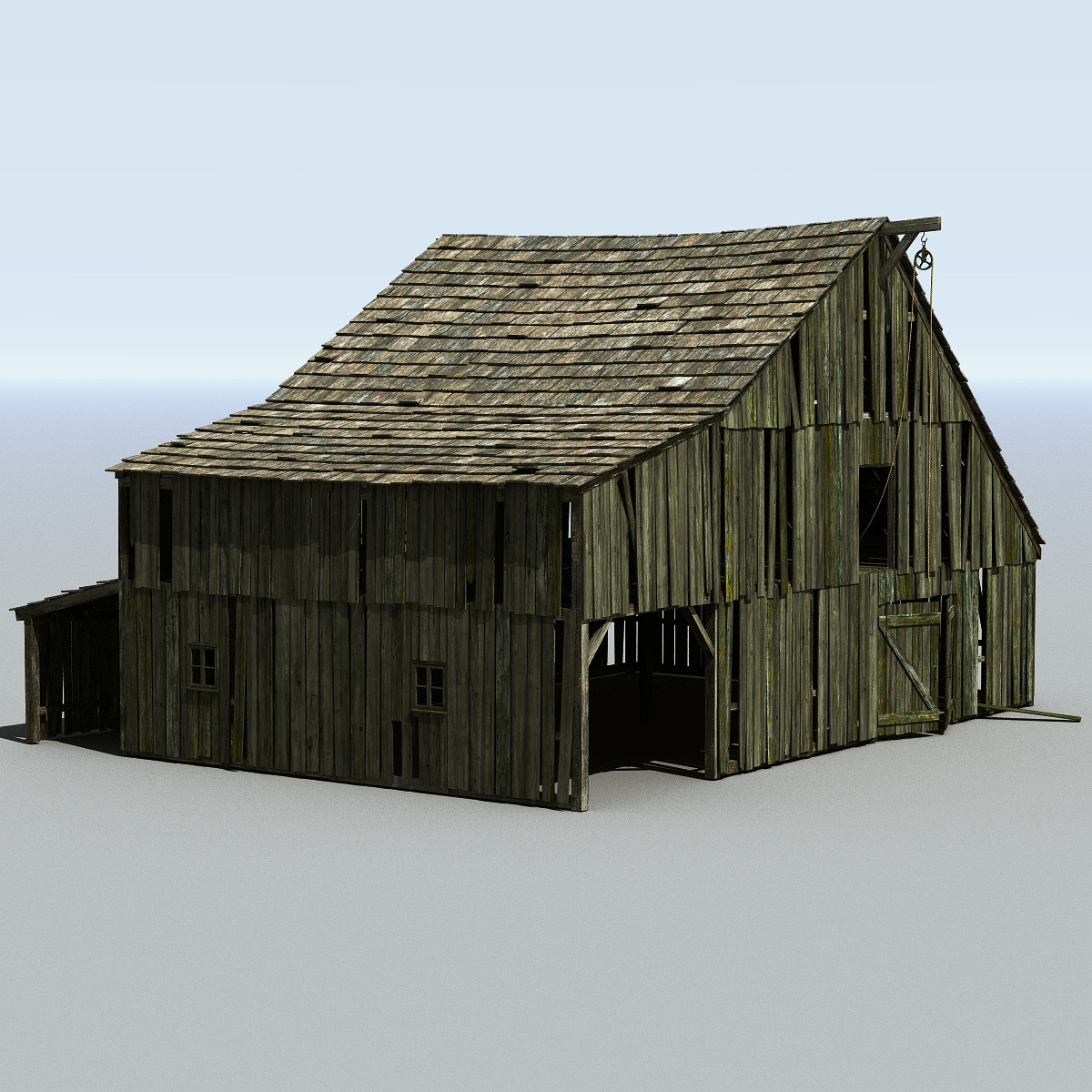 old barn 3d model