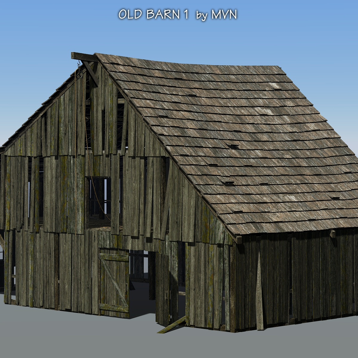 old barn 3d model