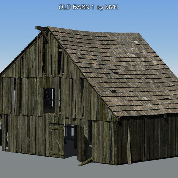 old barn 3d model