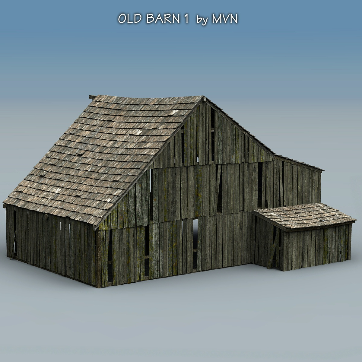 old barn 3d model