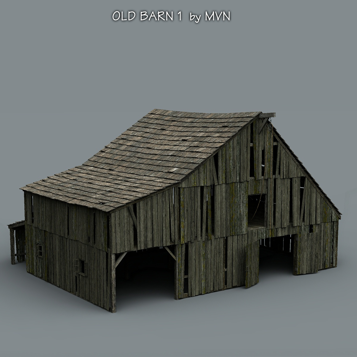 old barn 3d model