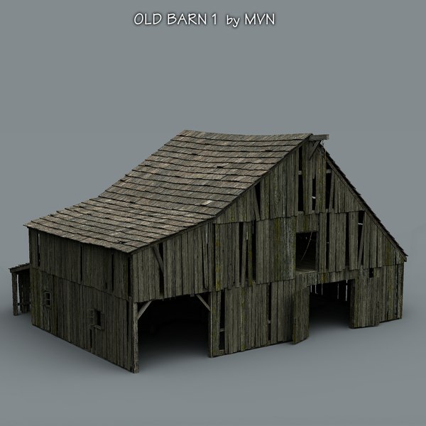 old barn 3d model