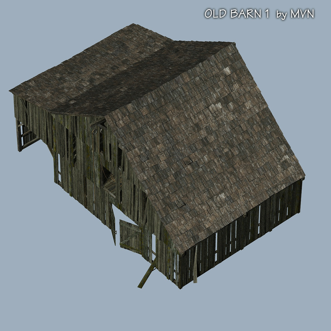 old barn 3d model