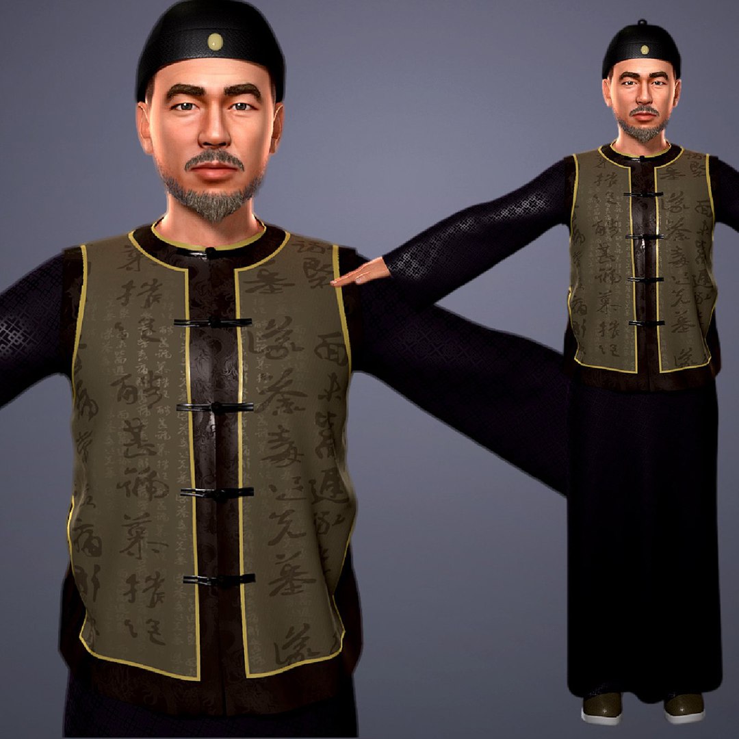 Chinese Ancient Qing Dynasty Master Model - TurboSquid 2203084