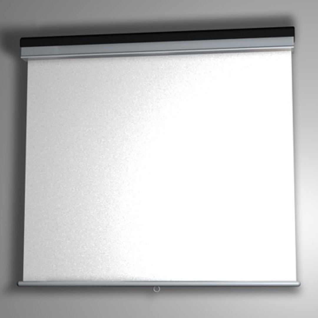 Projector Screen 3d Model