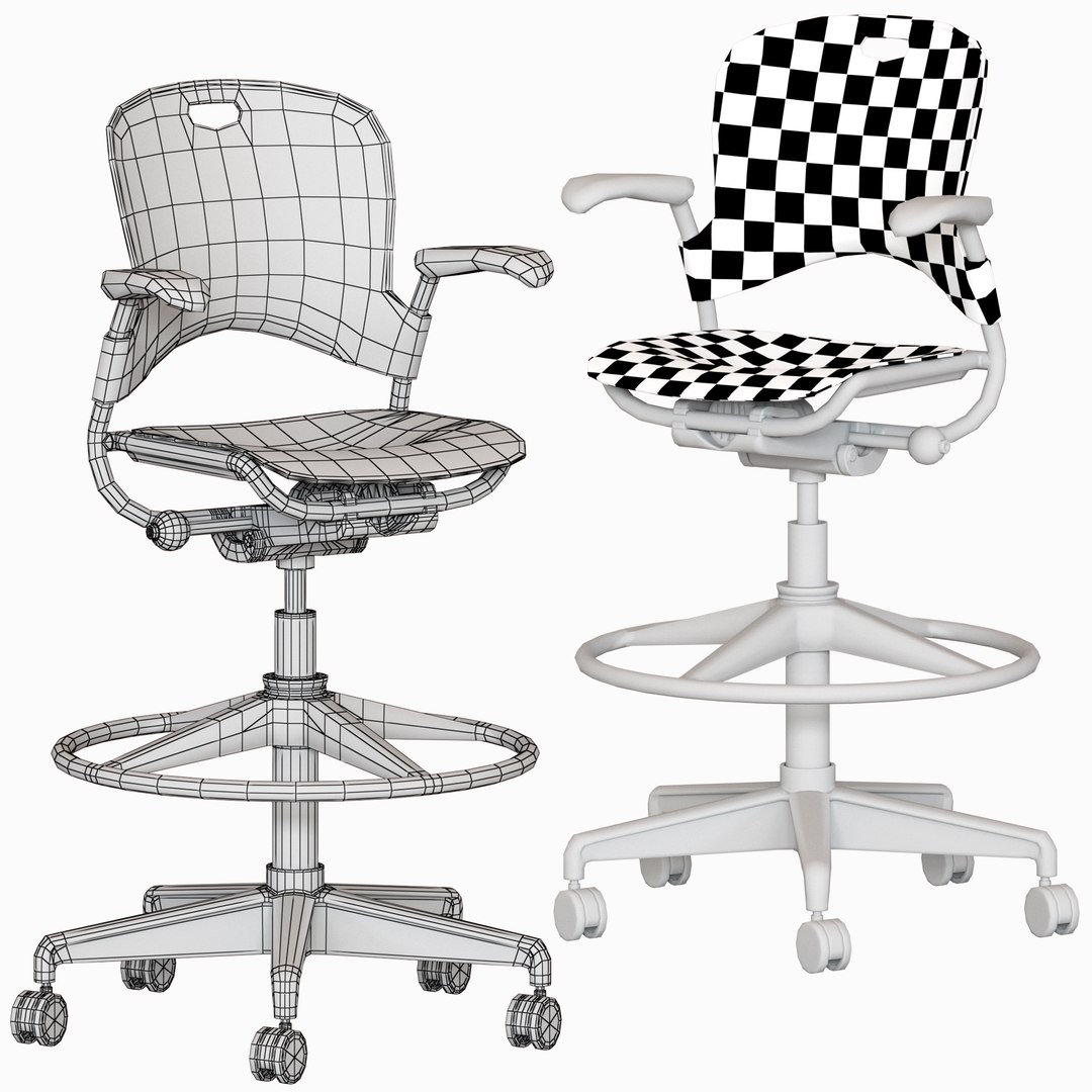 Herman Miller Caper Stacking Office Chairs 3D Model - TurboSquid 1960780