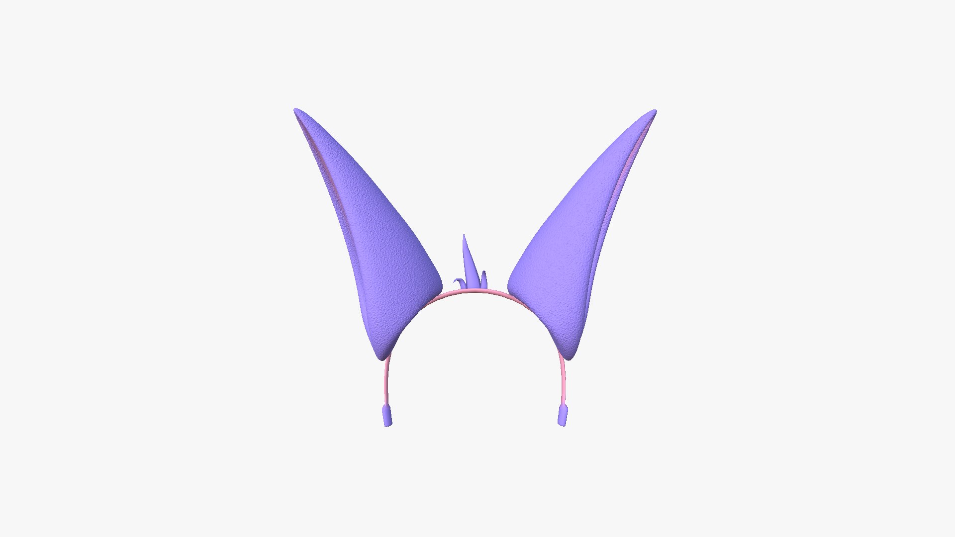 Furry Ears Tiara E08 Purple - Headband Character Design 3D - TurboSquid ...