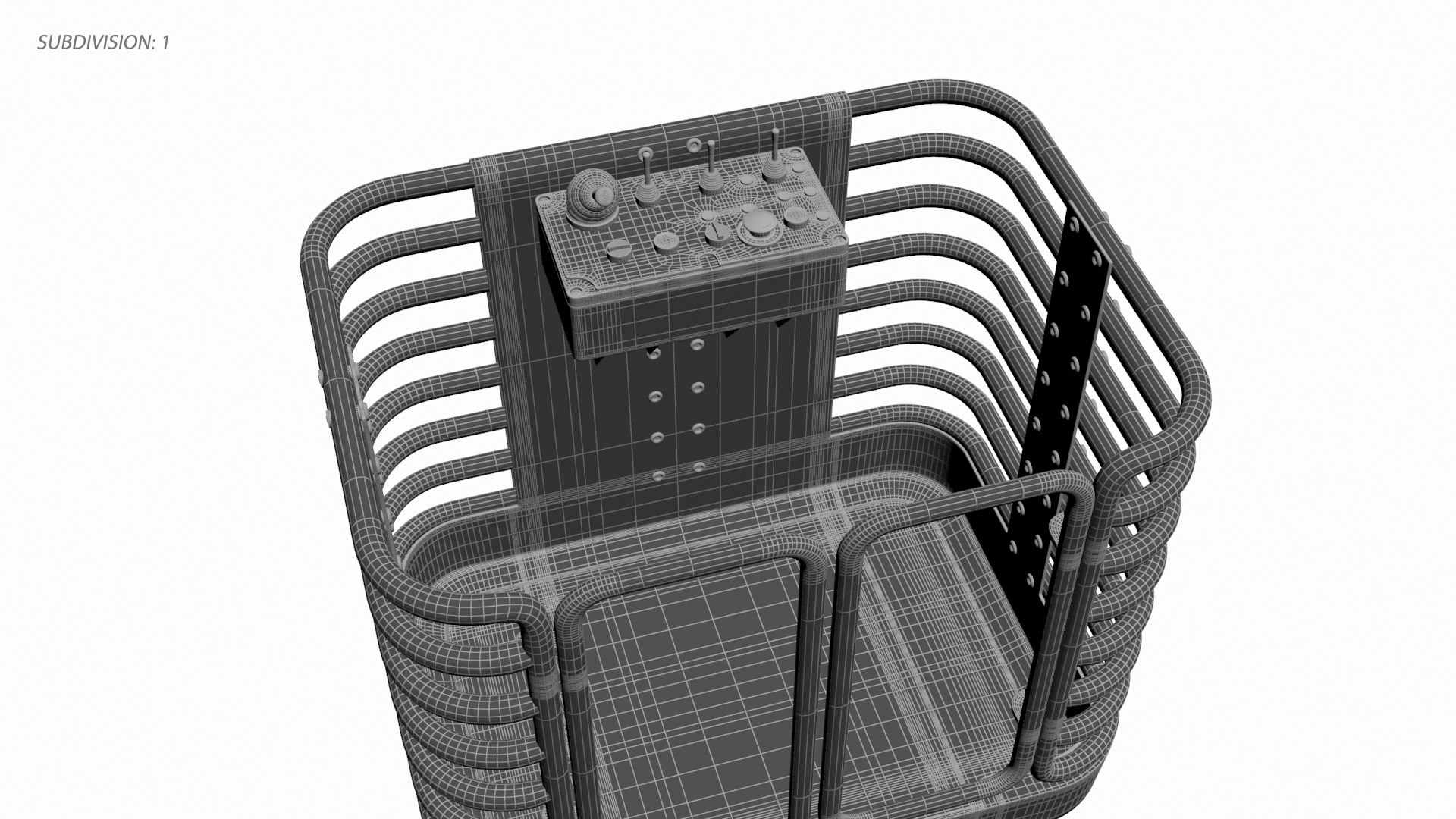 Telescopic Boom Lift Cabin 3D Model - TurboSquid 1805880