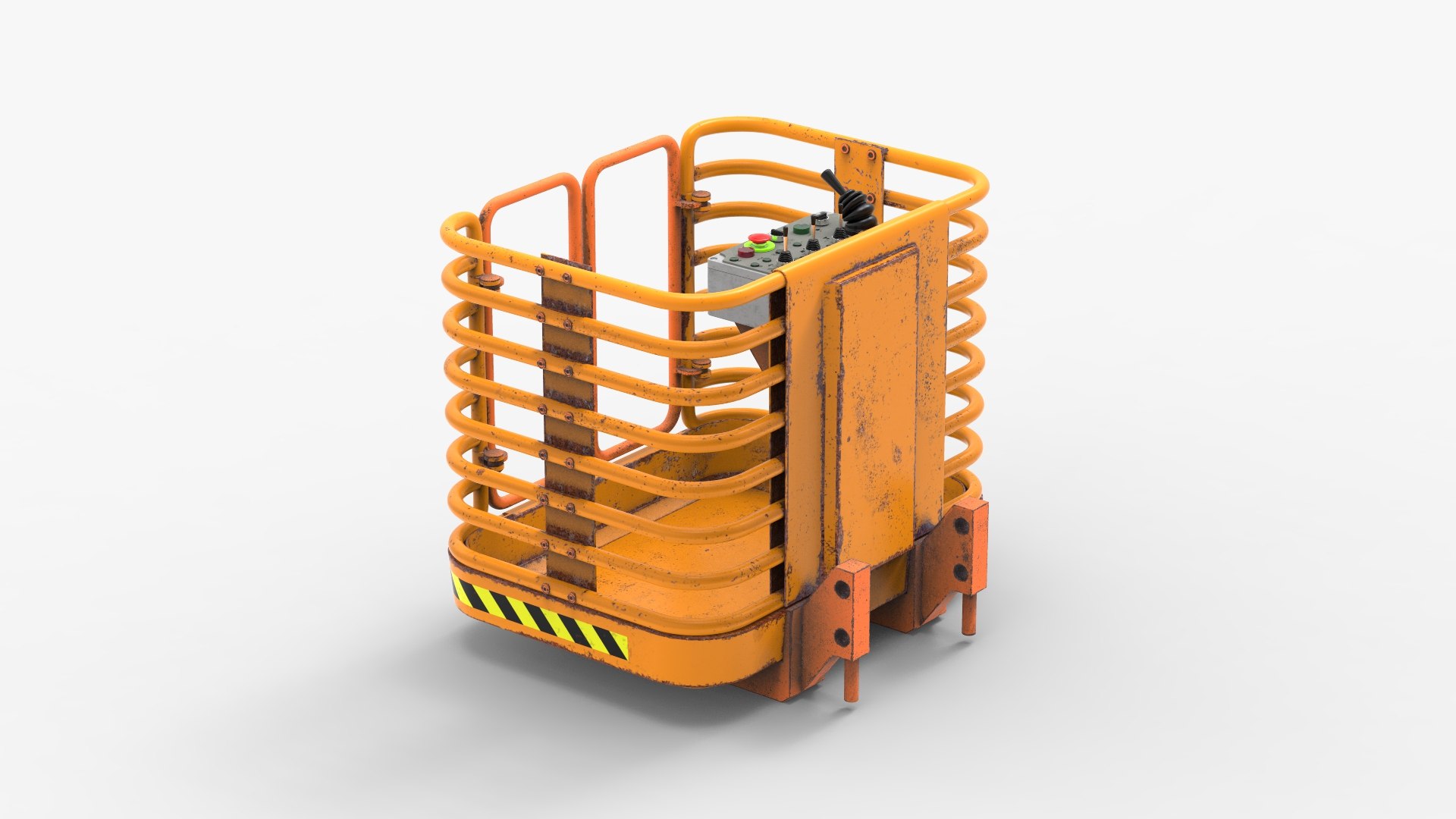 Telescopic Boom Lift Cabin 3D Model - TurboSquid 1805880