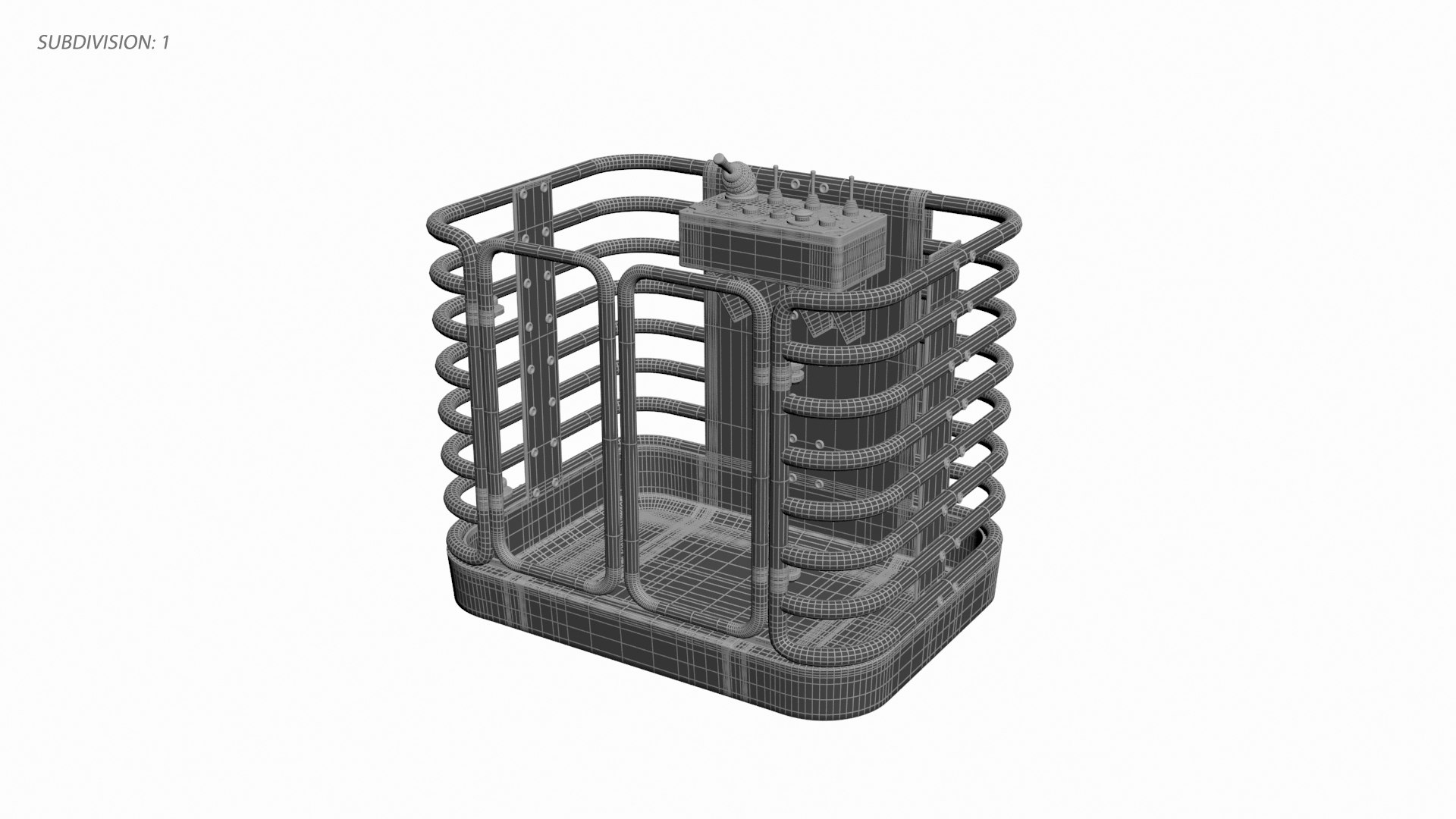 Telescopic Boom Lift Cabin 3D Model - TurboSquid 1805880