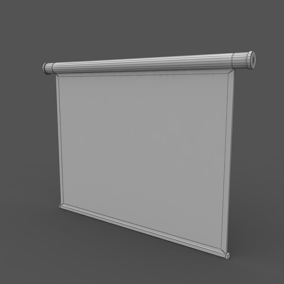 3D model projector screen - TurboSquid 1429020