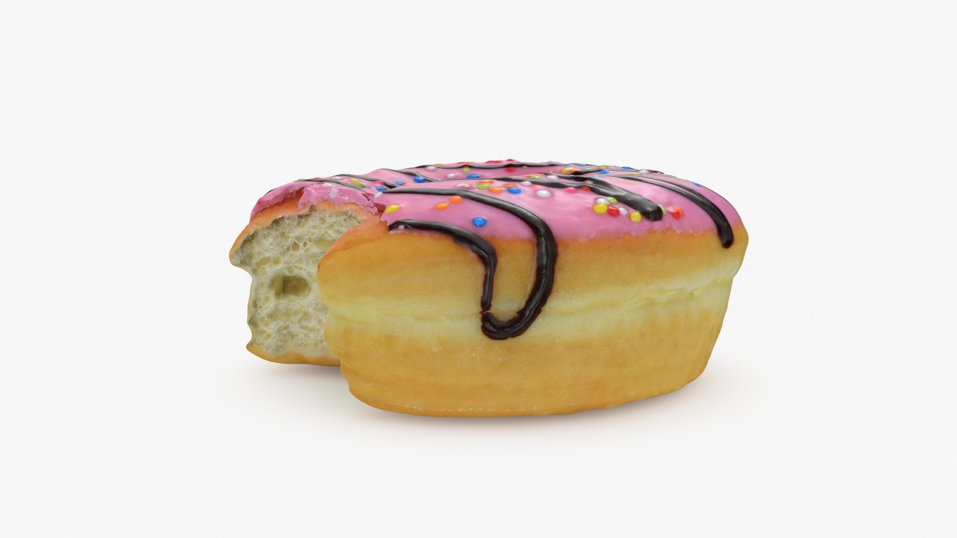 3D Bite Donut 02 - TurboSquid 2192958