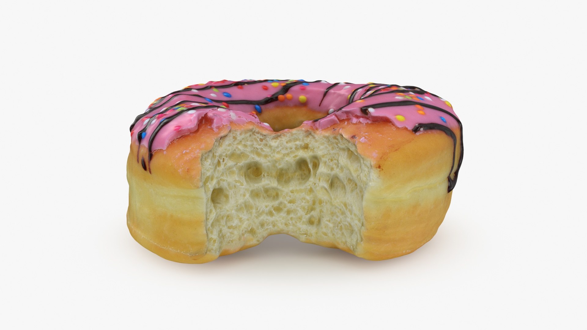 3D Bite Donut 02 - TurboSquid 2192958