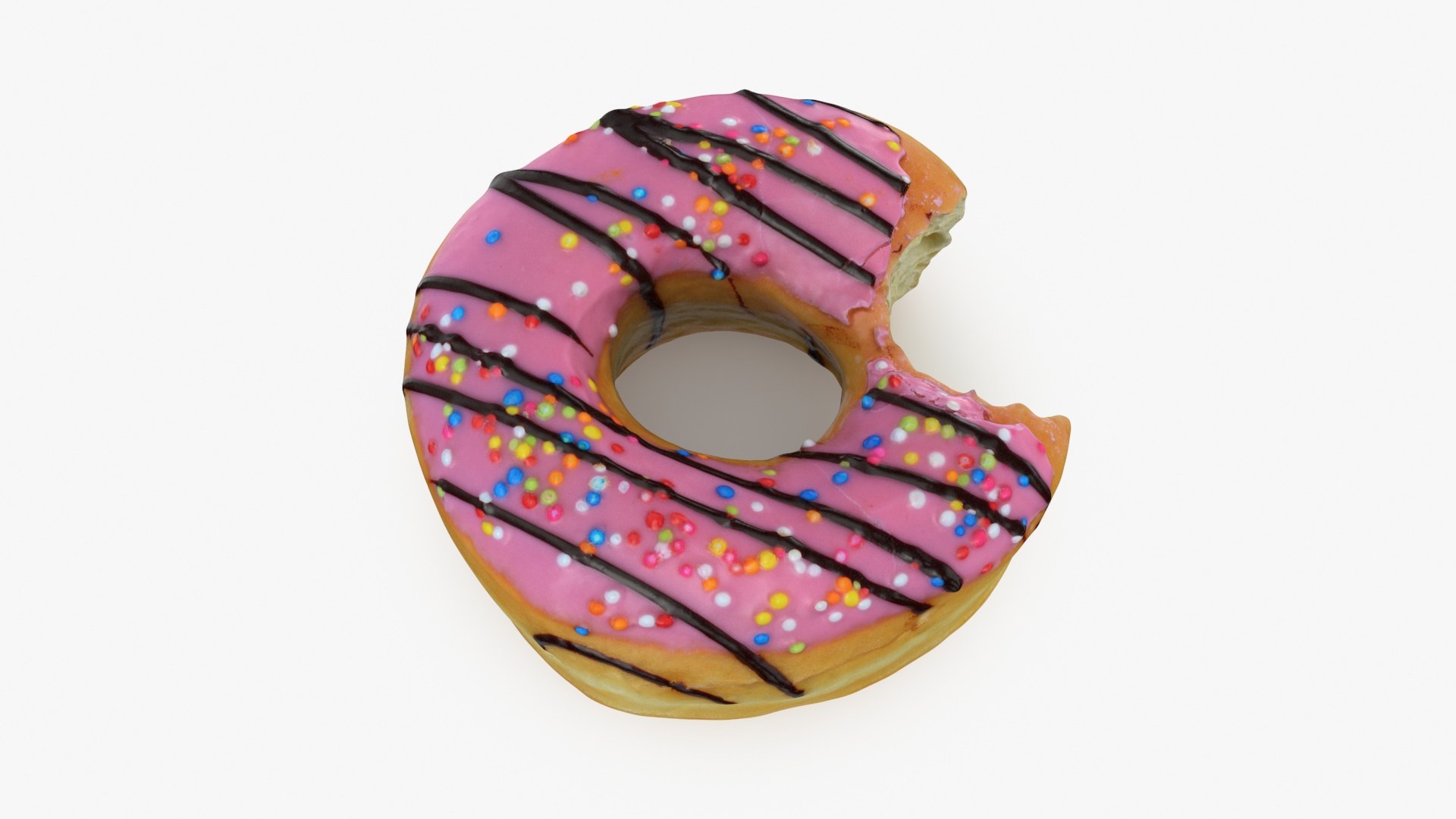 3D Bite Donut 02 - TurboSquid 2192958