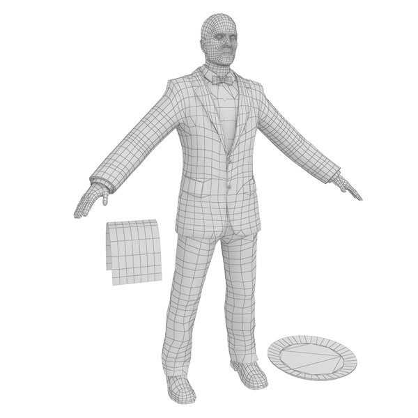 3D waiter tray model - TurboSquid 1314780